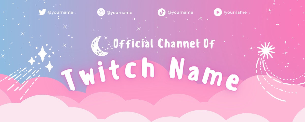 Anime Lofi Twitch Banner für Gamer Girls Video Player Banner - Etsy ...