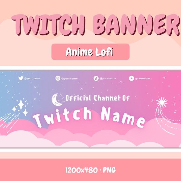 Custom Twitch Profile Banner - Etsy
