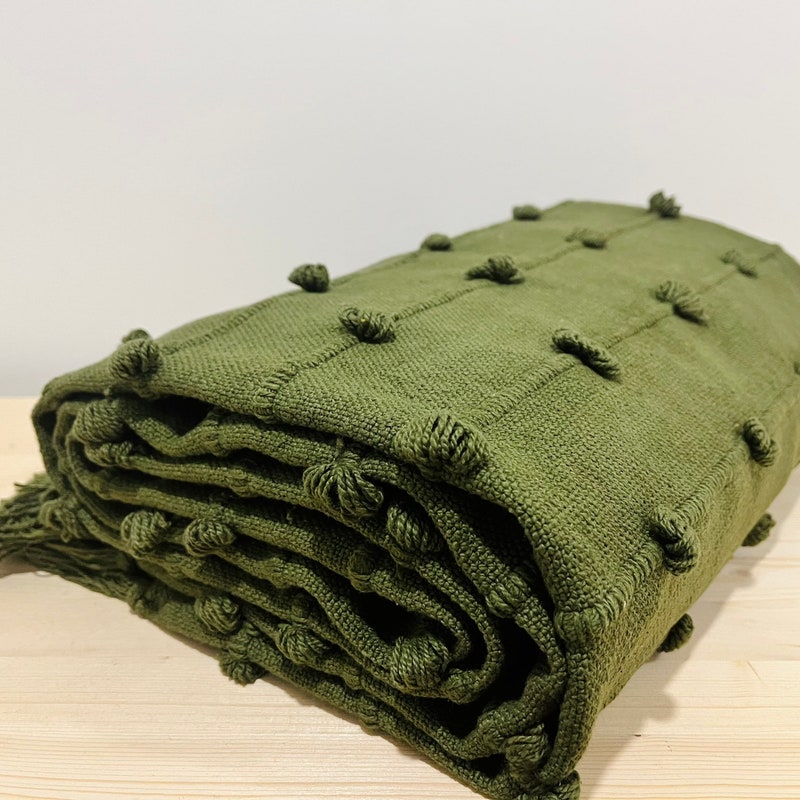 Olive Green Throw Blanket - Etsy