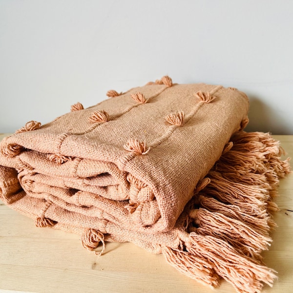 Peach Throw - Etsy