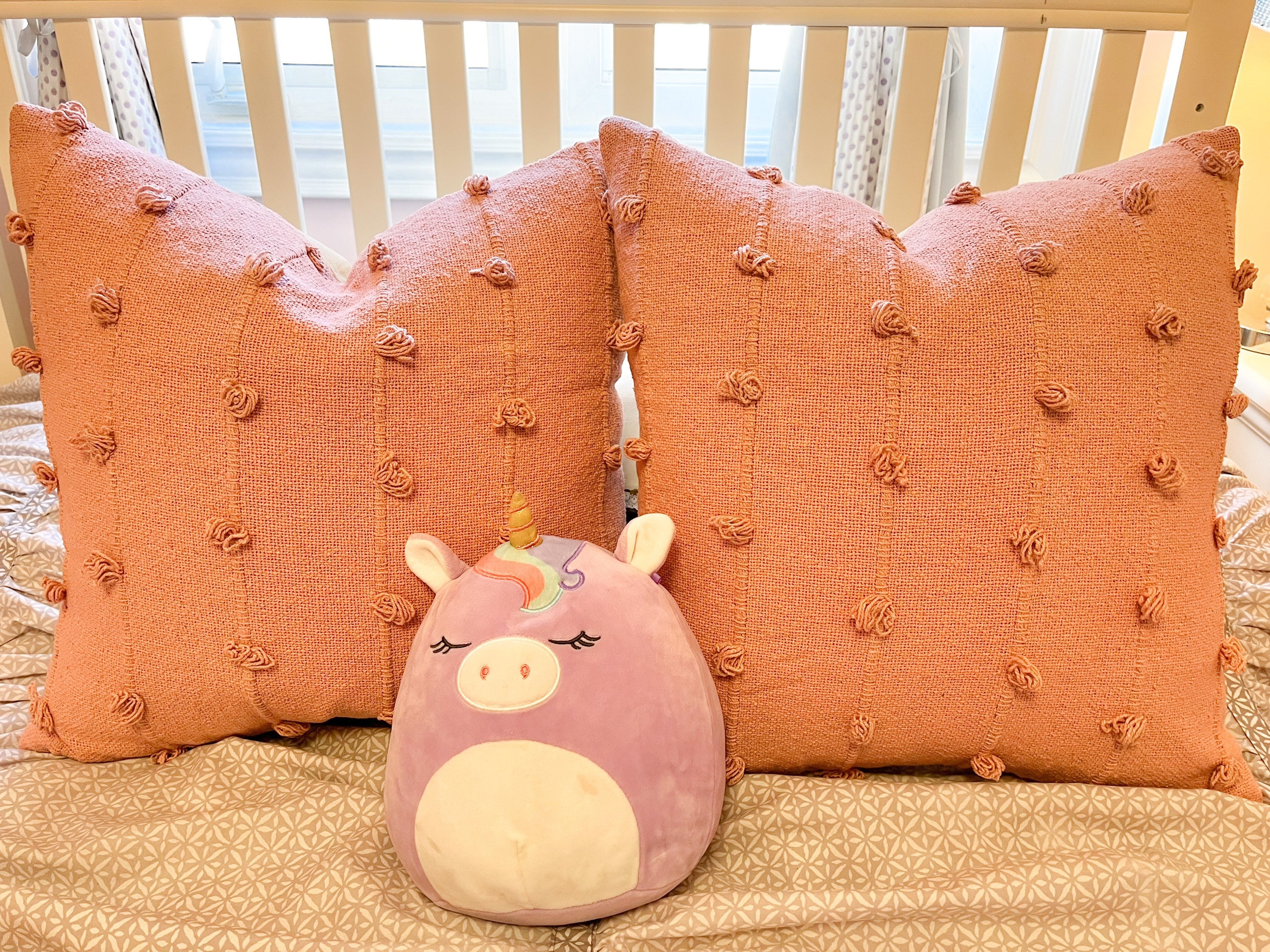 MALTI || Pink Hand Loom Woven Chunky Loops 100% Cotton Textured Boho ...