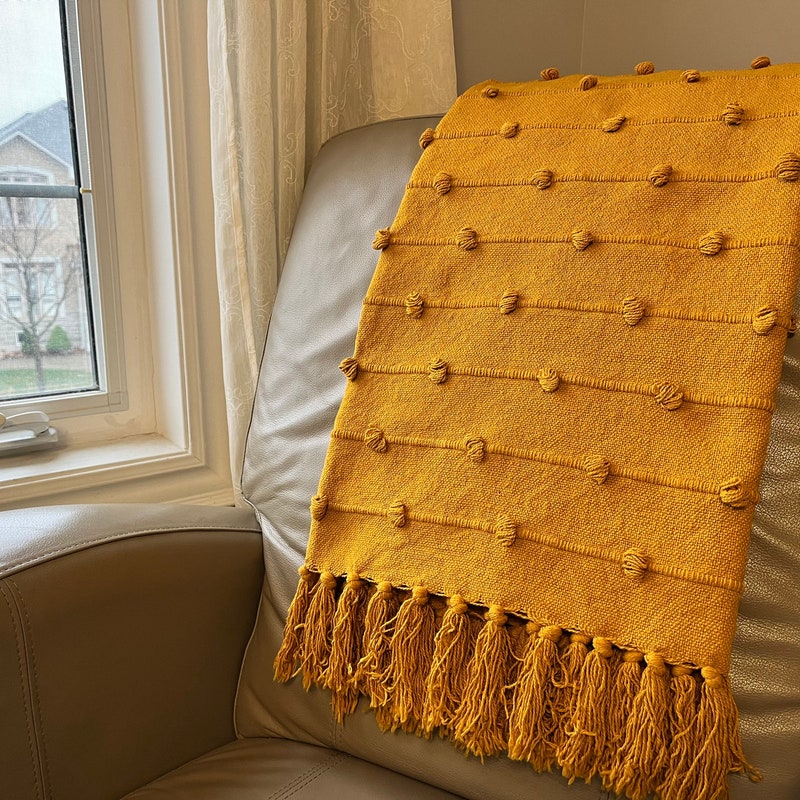 Mustard Blanket - Etsy