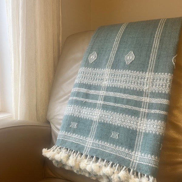 Teal Throw - Etsy