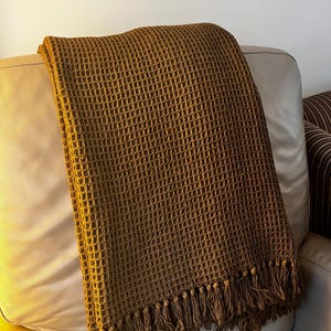 JUSTIN || Chocolate Brown Throw Waffle Throw Dark Brown Throw Brown ...