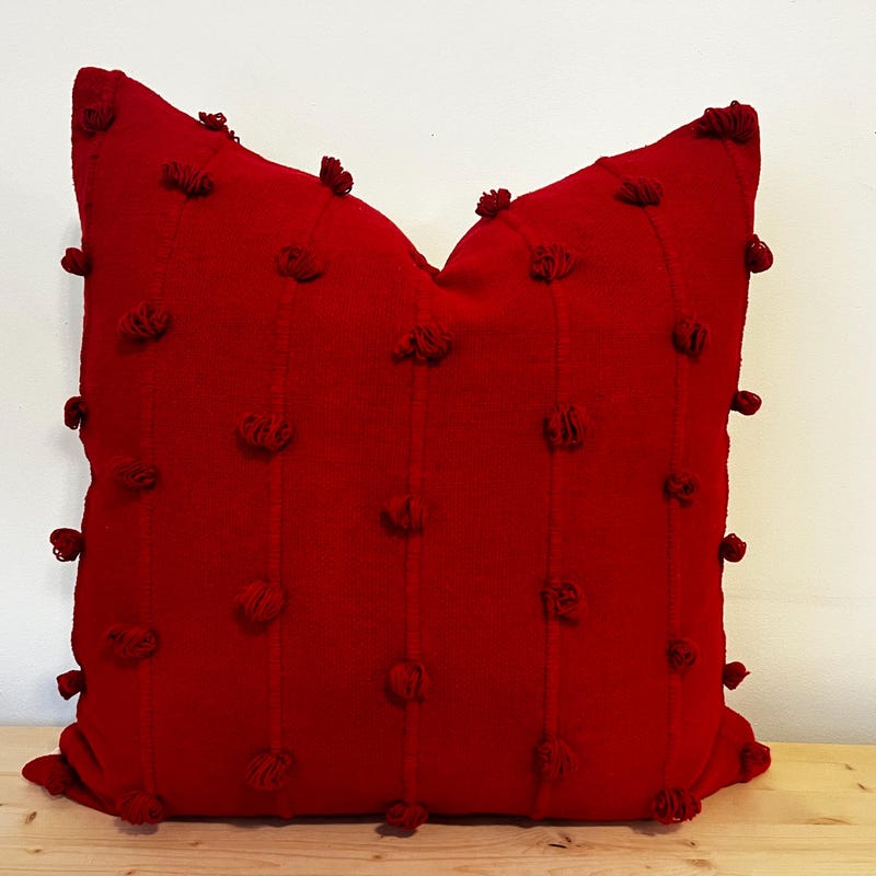 Red Pillows - Etsy
