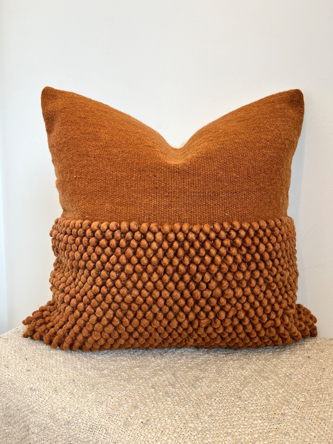 AUTUMN Rust Orange Burnt Orange Throw Pillow Cover - Etsy