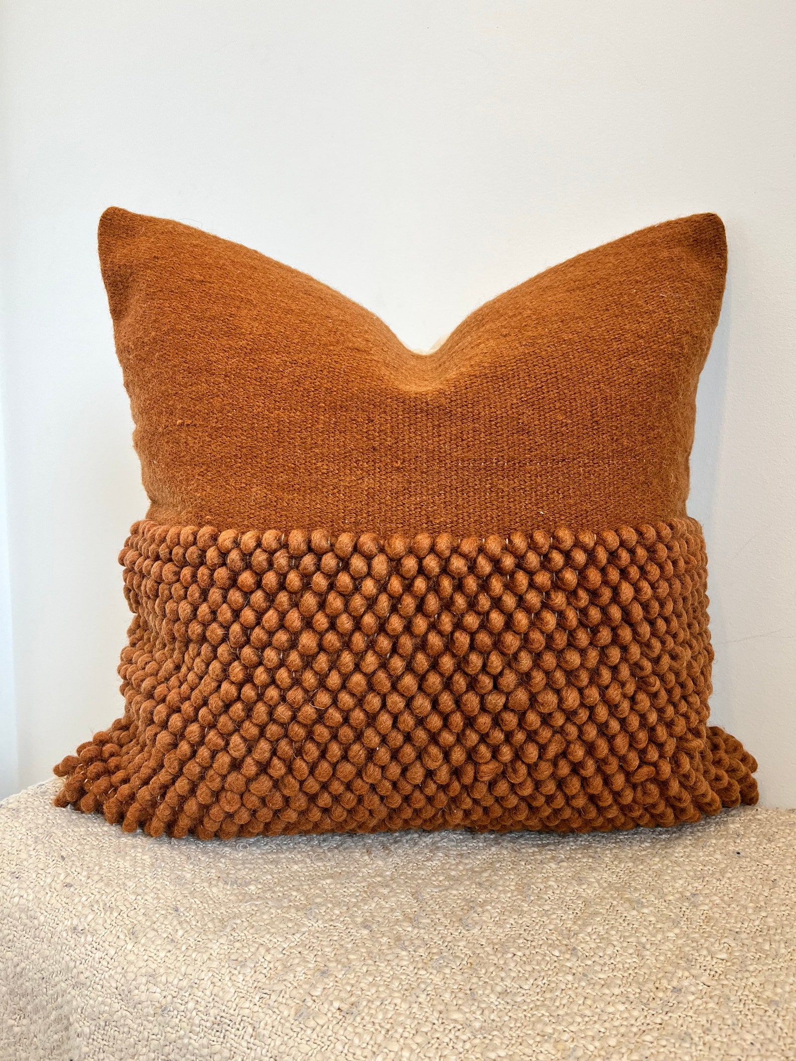 AUTUMN || Rust Orange Burnt Orange Throw Pillow Cover - Etsy