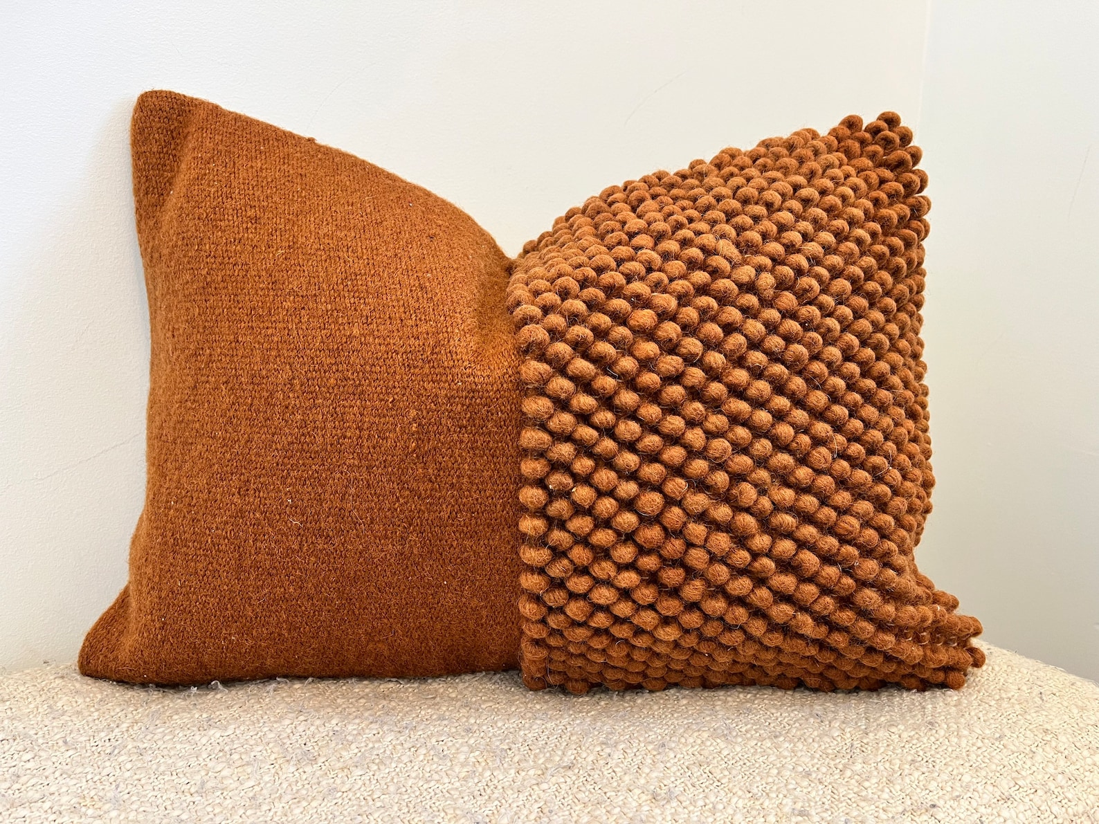 AUTUMN || Rust Orange Burnt Orange Brown Orange Handwoven Loop 14x20 ...