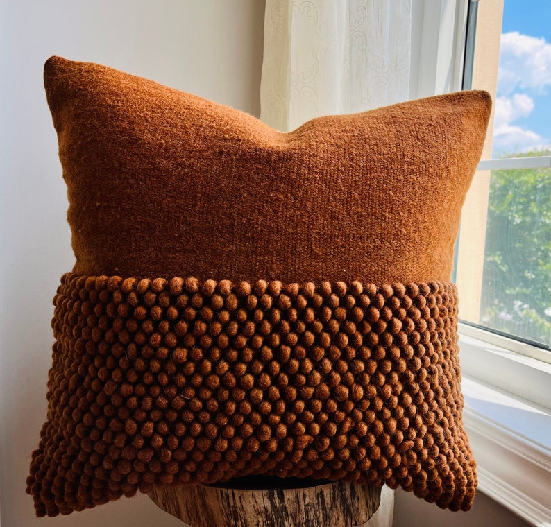 AUTUMN || Rust Orange Burnt Orange Throw Pillow Cover - Etsy