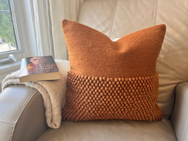 AUTUMN Rust Orange Burnt Orange Throw Pillow Cover - Etsy
