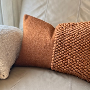 AUTUMN || Rust Orange Burnt Orange Brown Orange Handwoven Loop 14x20 ...