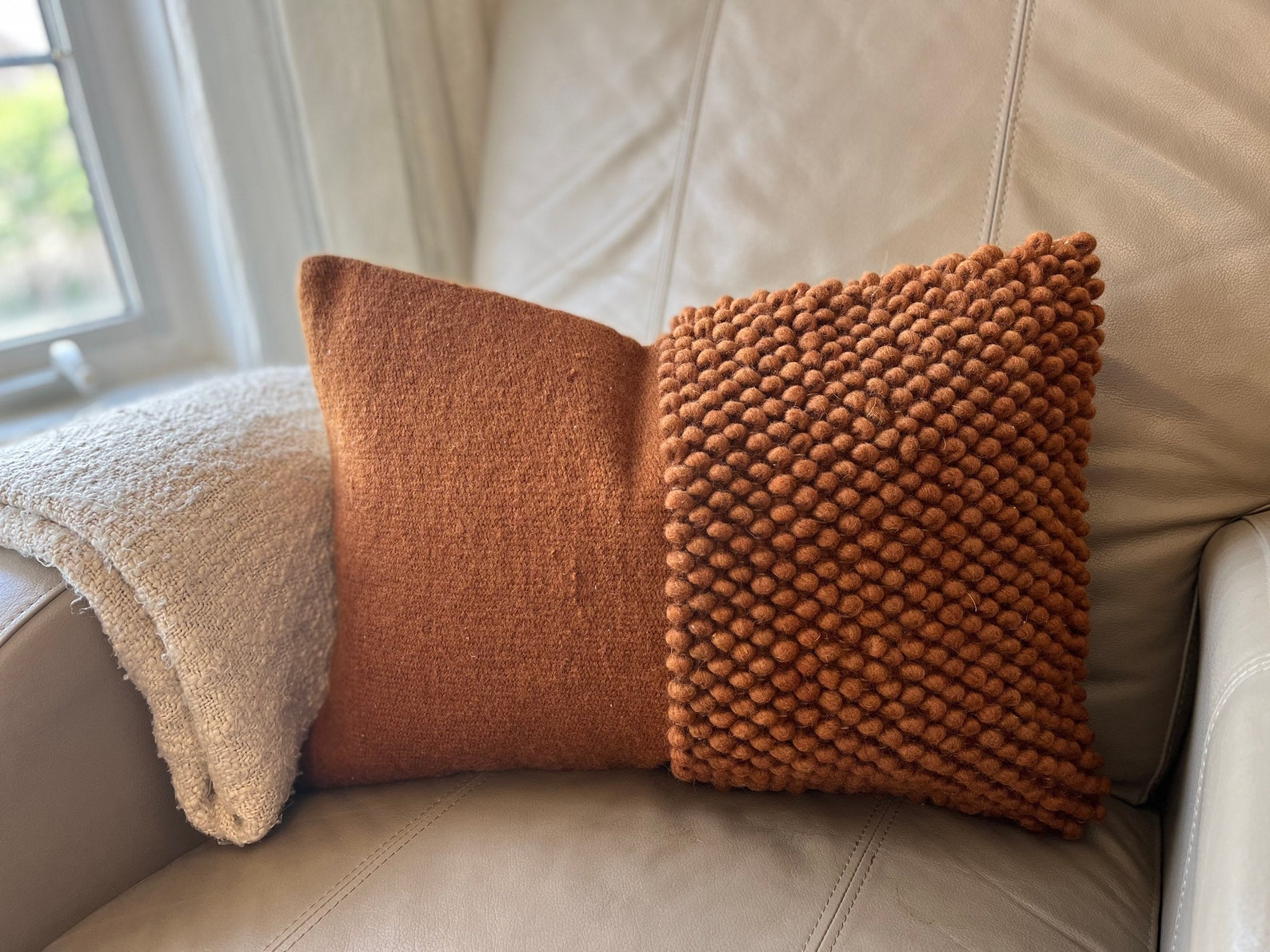 AUTUMN || Rust Orange Burnt Orange Brown Orange Handwoven Loop 14x20 ...