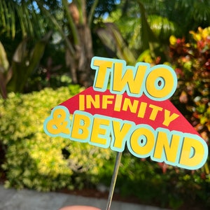 Two Infinity and Beyond Cake Topper - Etsy