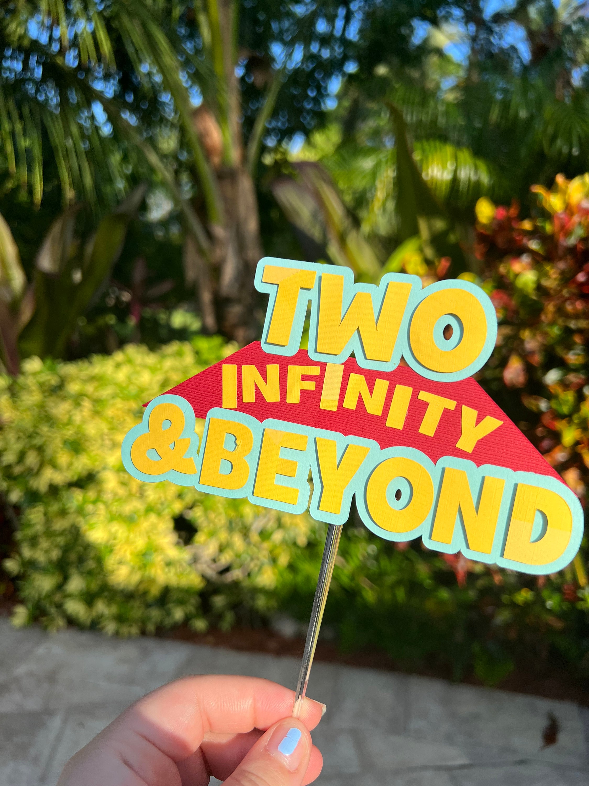 Two Infinity and Beyond Cake Topper - Etsy