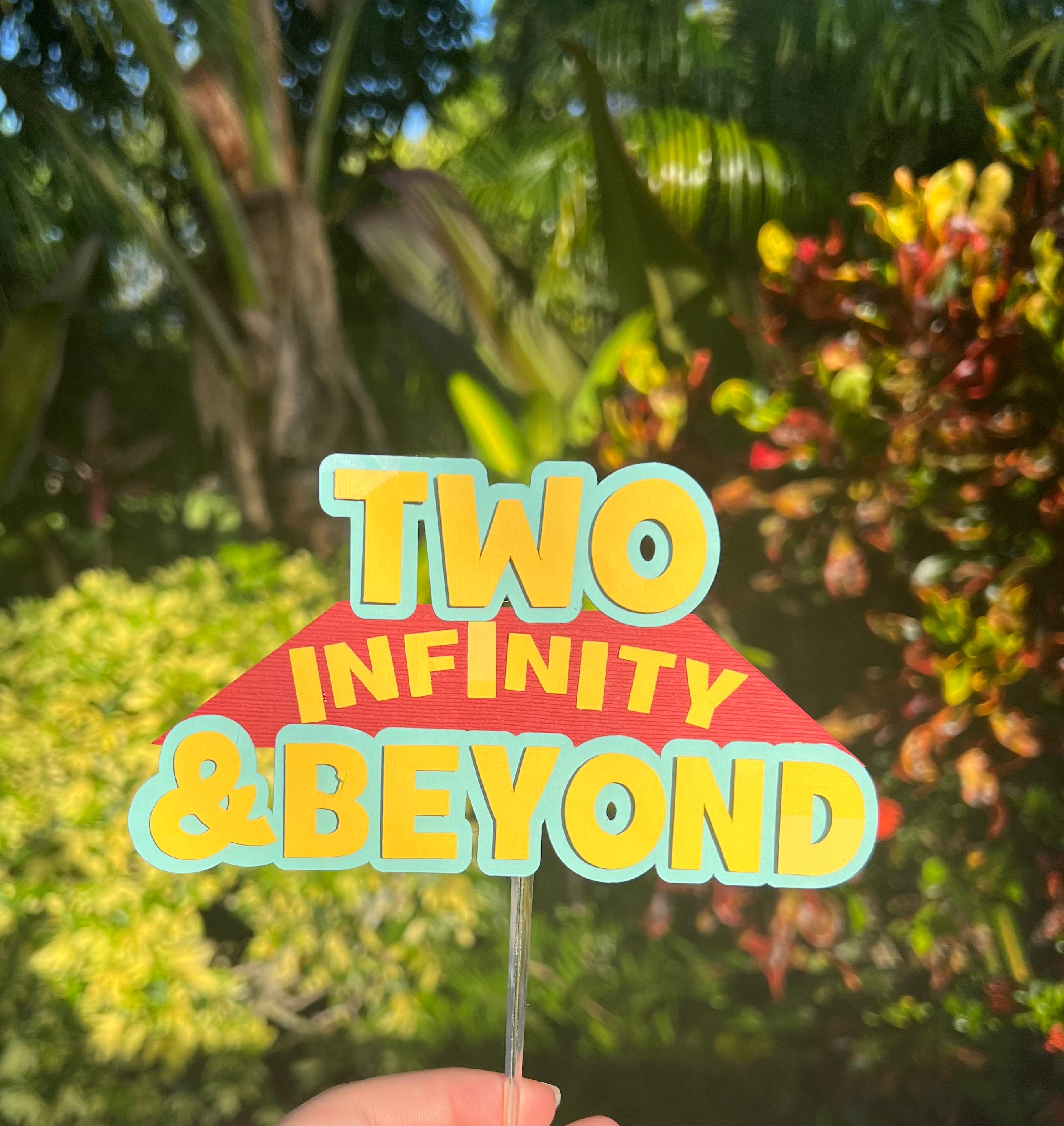 Two Infinity and Beyond Cake Topper - Etsy