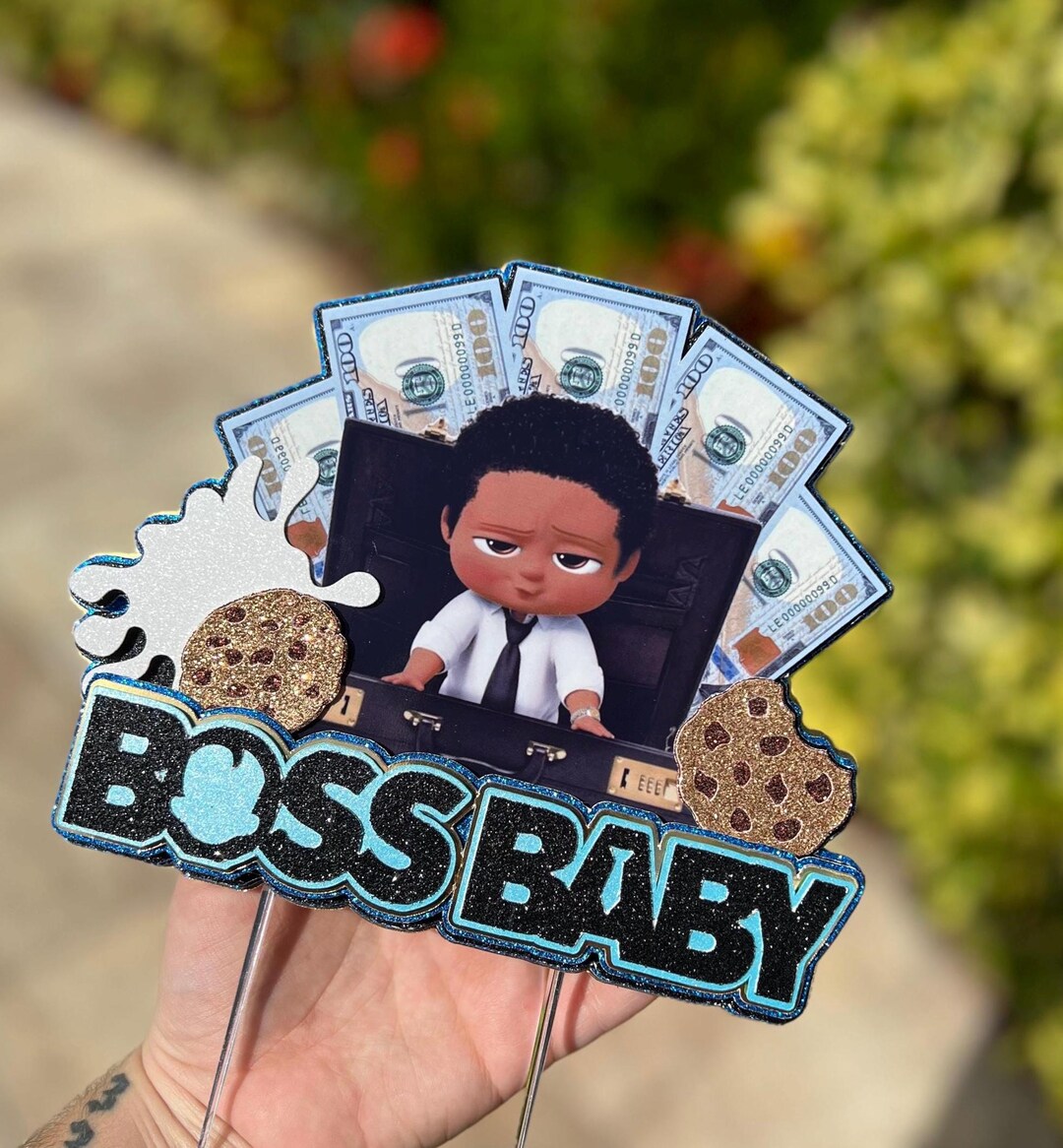 Bossbaby Themed Cake Topper - Etsy