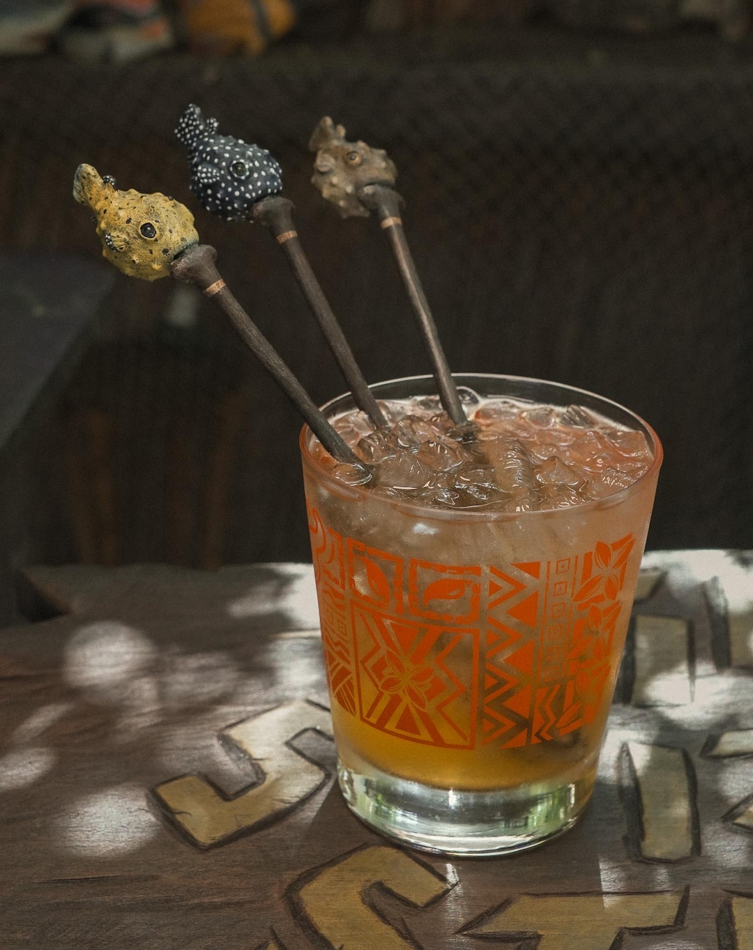 Tiki Swizzle Sticks, Puffer Fish Swizzle Stick - Etsy