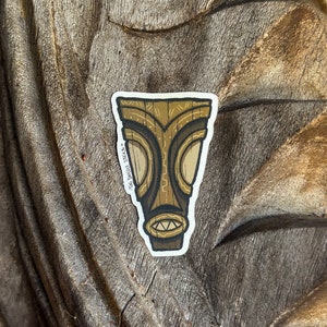 Tiki Swizzle Sticks, Transparent Matte Tiki Sticker Pack Vol 1 - Etsy