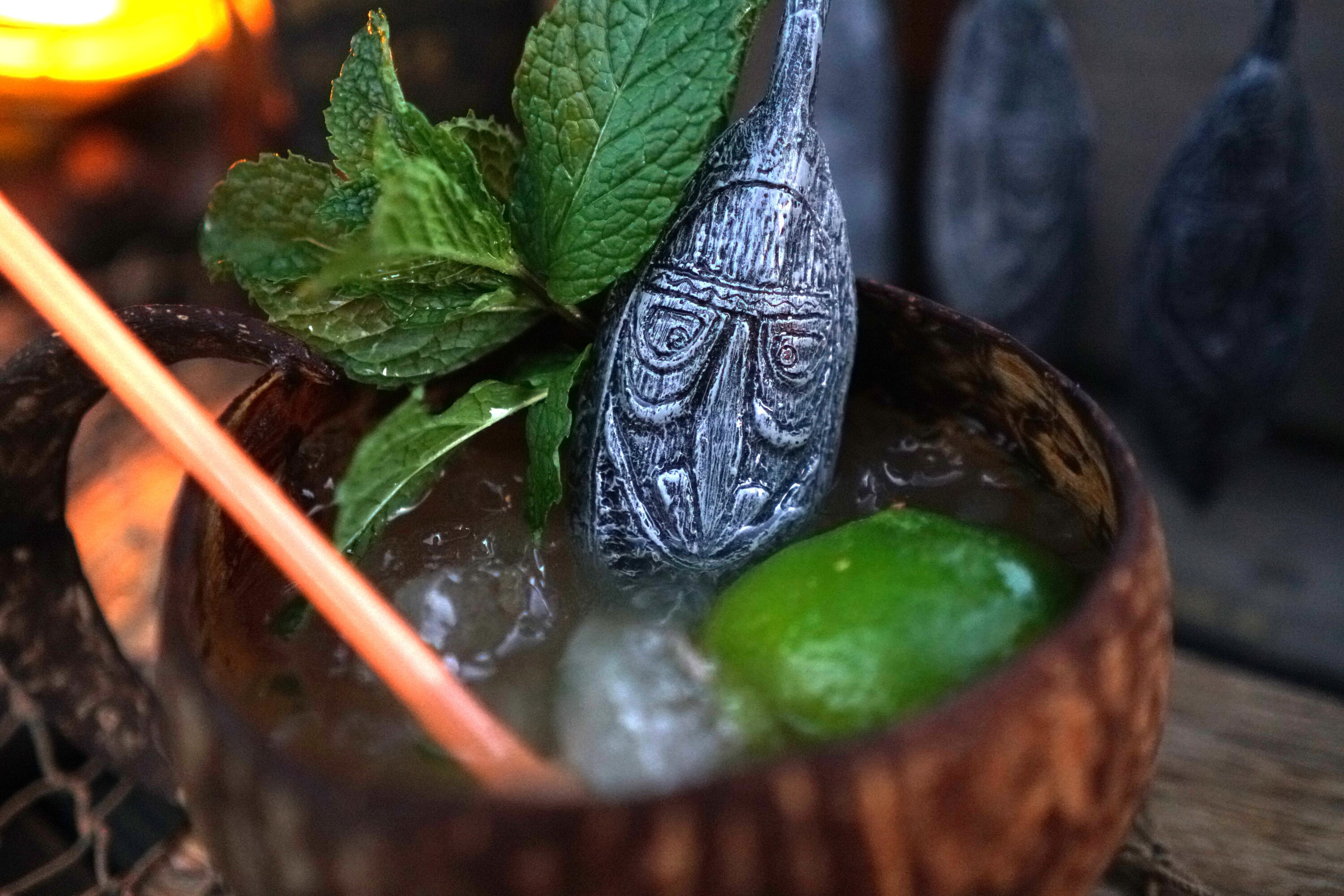 Tiki Paddle Swizzle Sticks, Handmade and Painted, Inspired by the ...