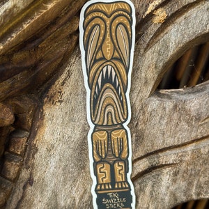 Tiki Swizzle Sticks, Transparent Matte Tiki Sticker Pack Vol 1 - Etsy