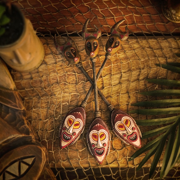 Tiki Swizzle Sticks - Etsy