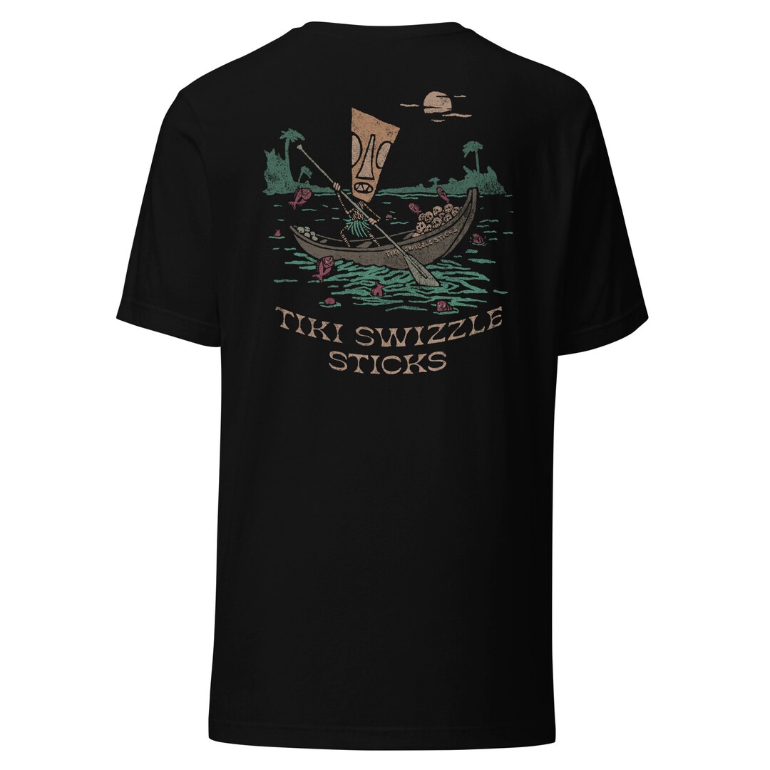 Tiki Swizzle Sticks Native Jungle Cruise Tee - Etsy
