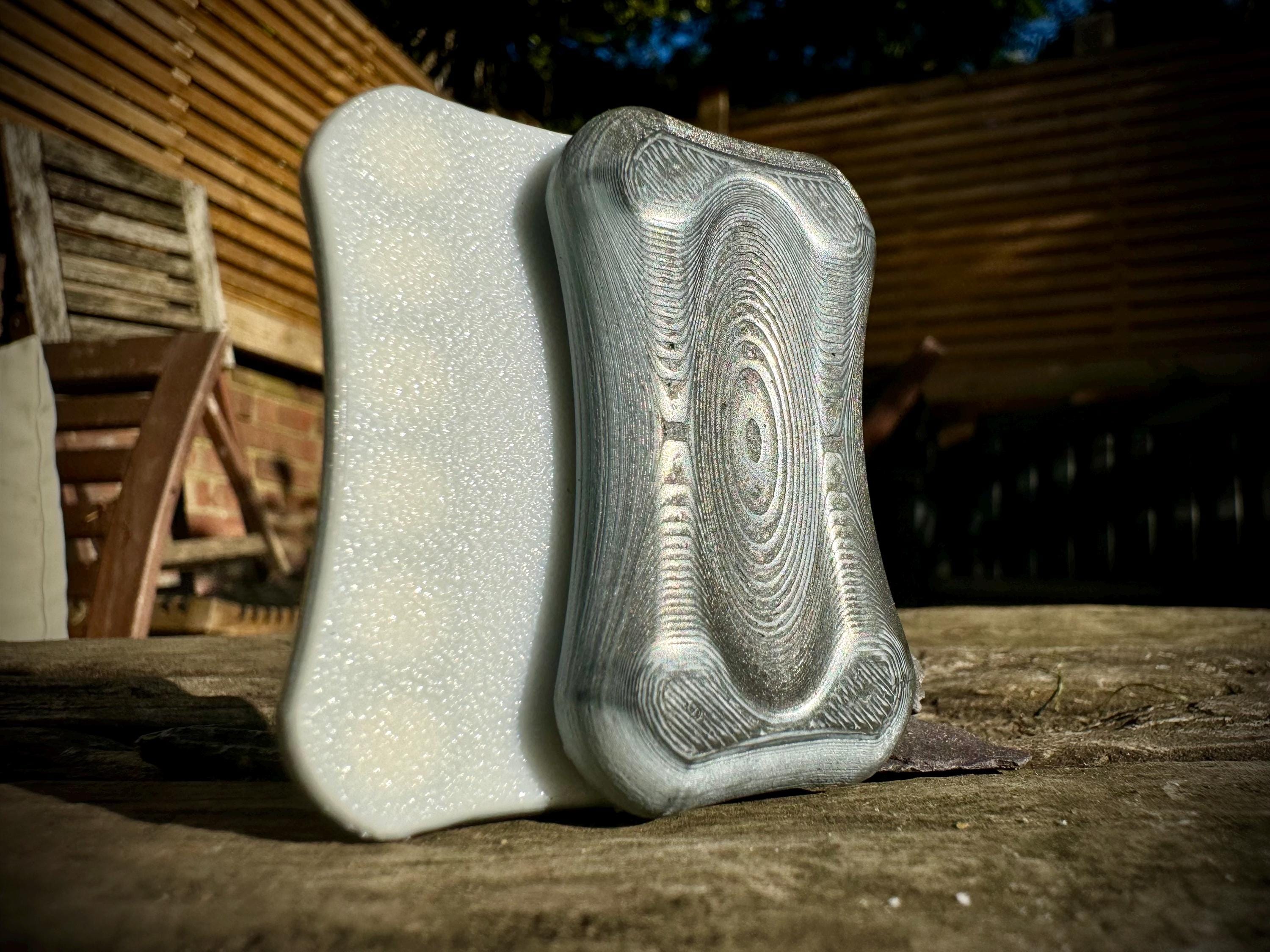 Giger - 5 Click Magnetic Fidget Slider/ Worry Stone With Damascus ...