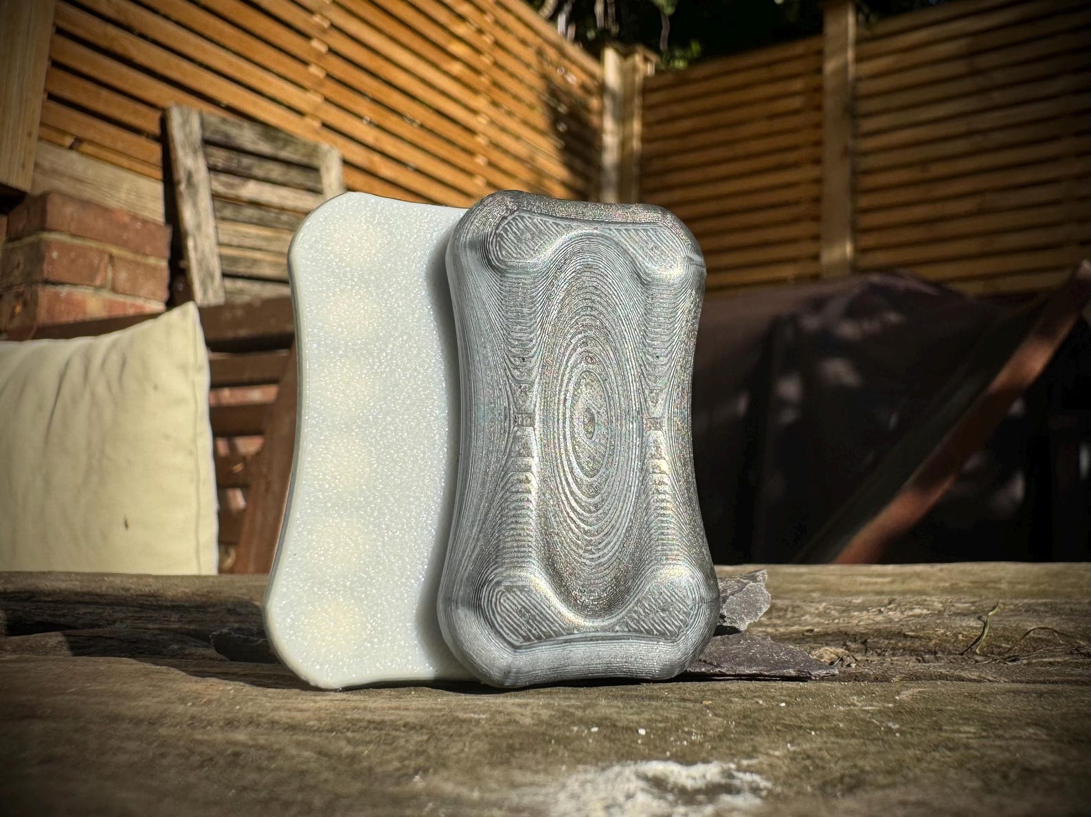 Giger - 5 Click Magnetic Fidget Slider/ Worry Stone With Damascus ...