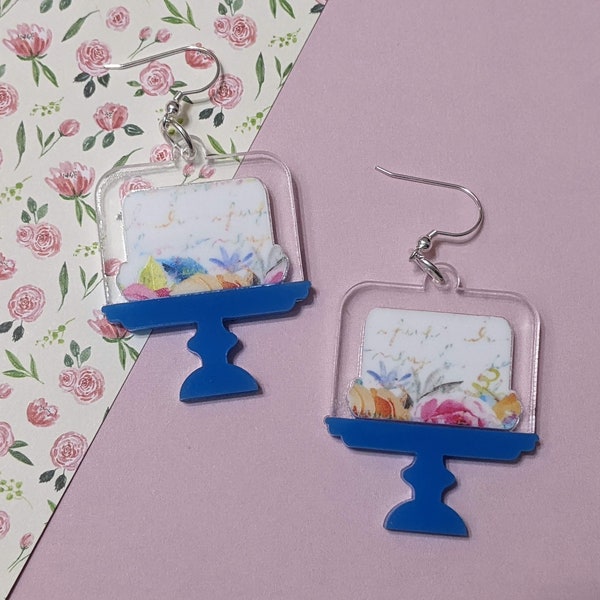 Blue Cake Stand - Etsy