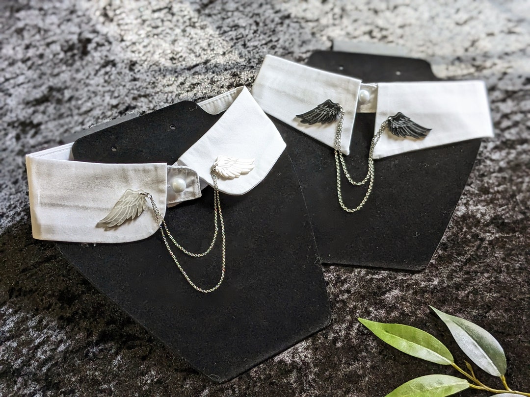 Fallen for You, Angel Wing Pins, Collar Pin Necklace, Wing Collar Pins ...