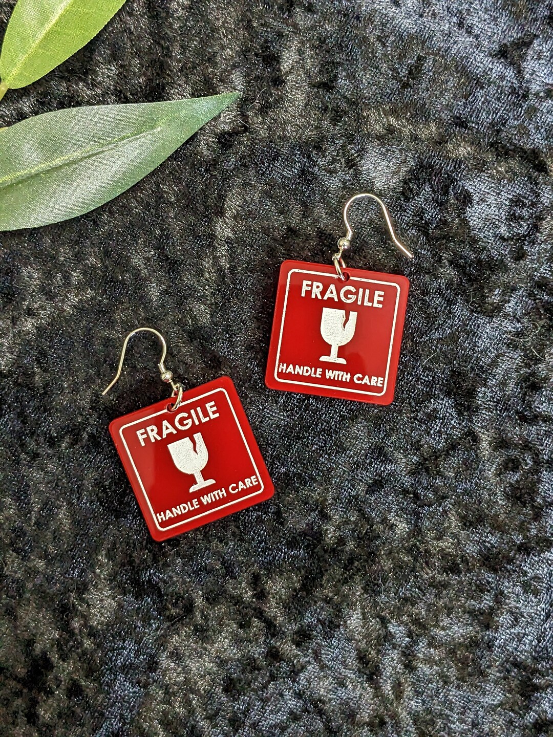 Fra-gee-lay, Handle With Care Earrings, Fragile Signs, Environmental ...