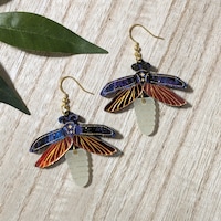 Firefly Earrings With Gem, Firefly Stud Earrings, SS Firefly Earring ...