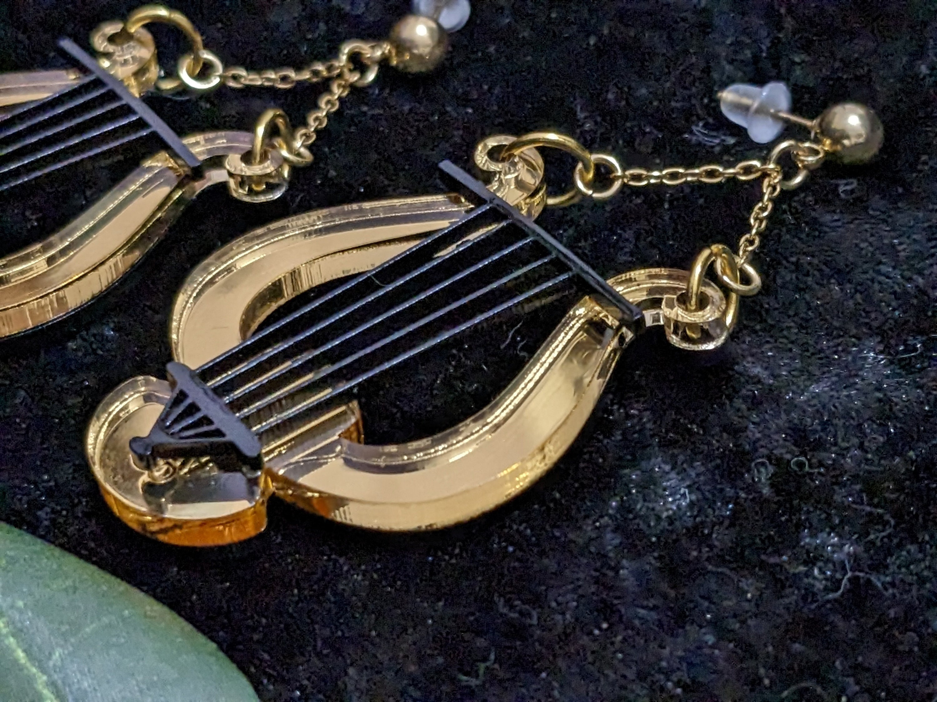 Lyre Lyre Pants on Fire Instrument Earrings Orpheus - Etsy