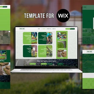 Service Business Wix Website Template - 4 Pages // Lawn Care, Outdoor ...