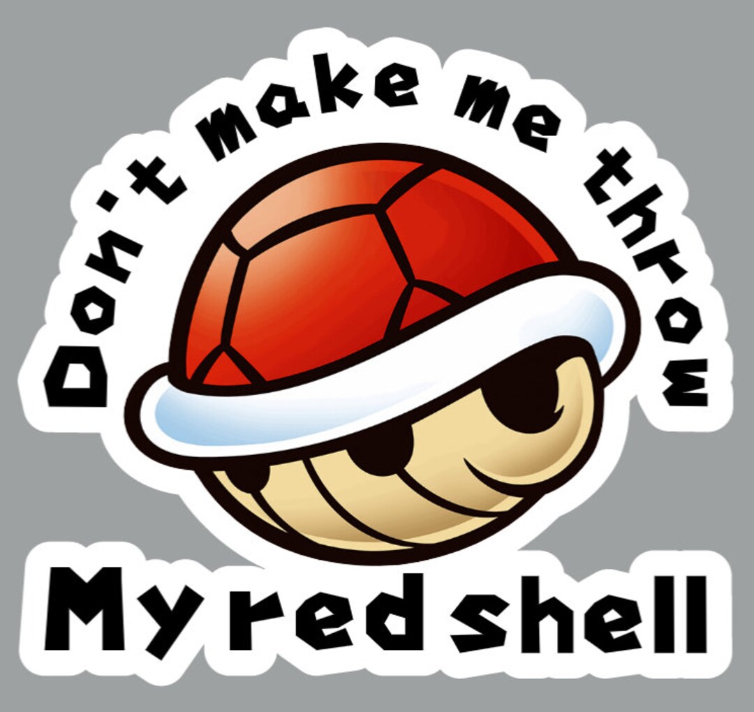 Mario Kart Red Shell Sticker - Etsy