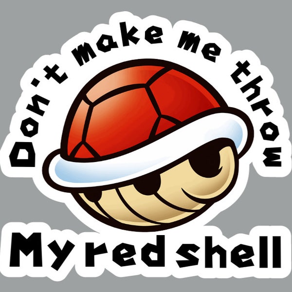 Mario Red Turtle Shell Sticker - Etsy Australia