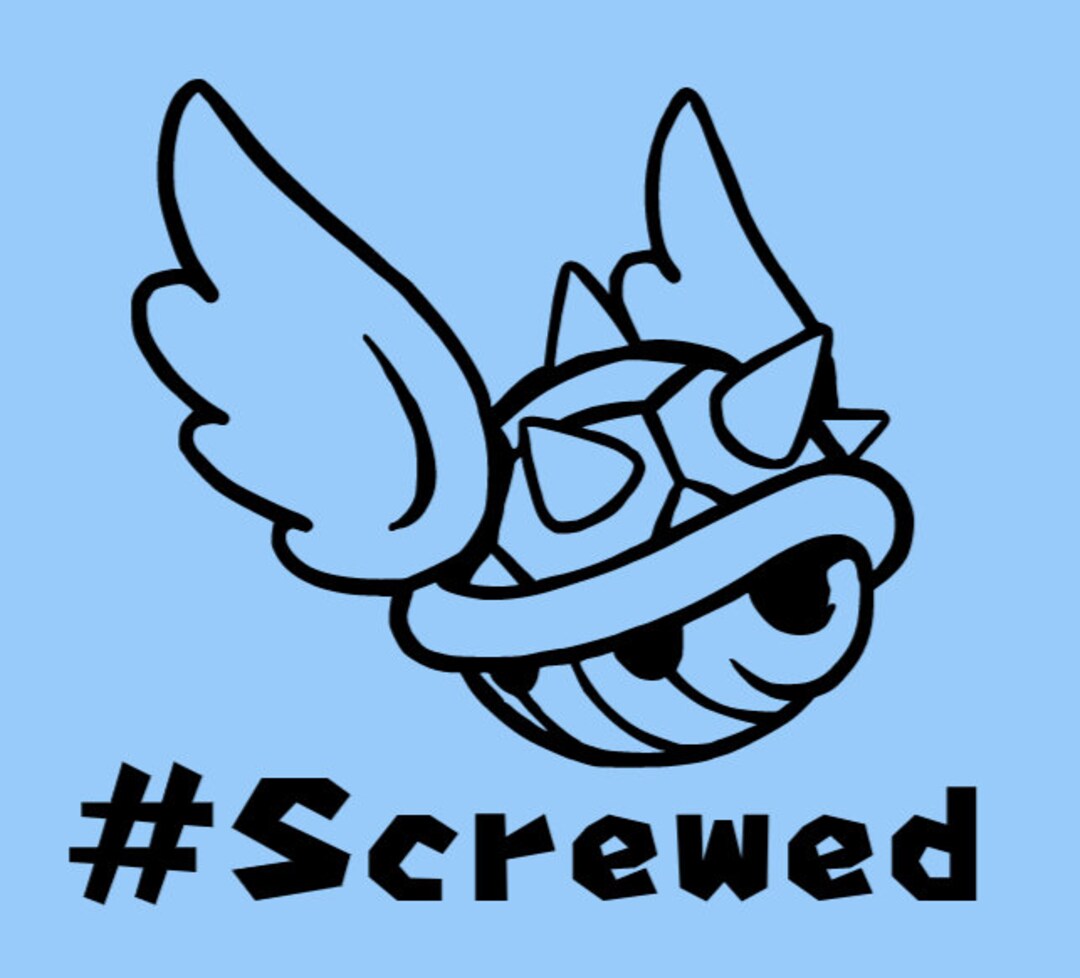 Mario Kart Blue Shell Decal - Etsy