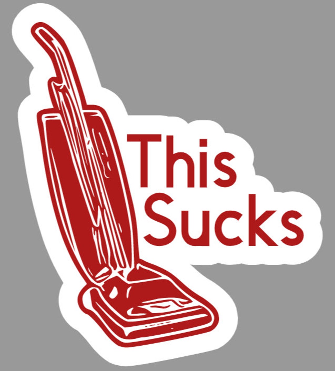 This Sucks Vacuum Sticker - Etsy