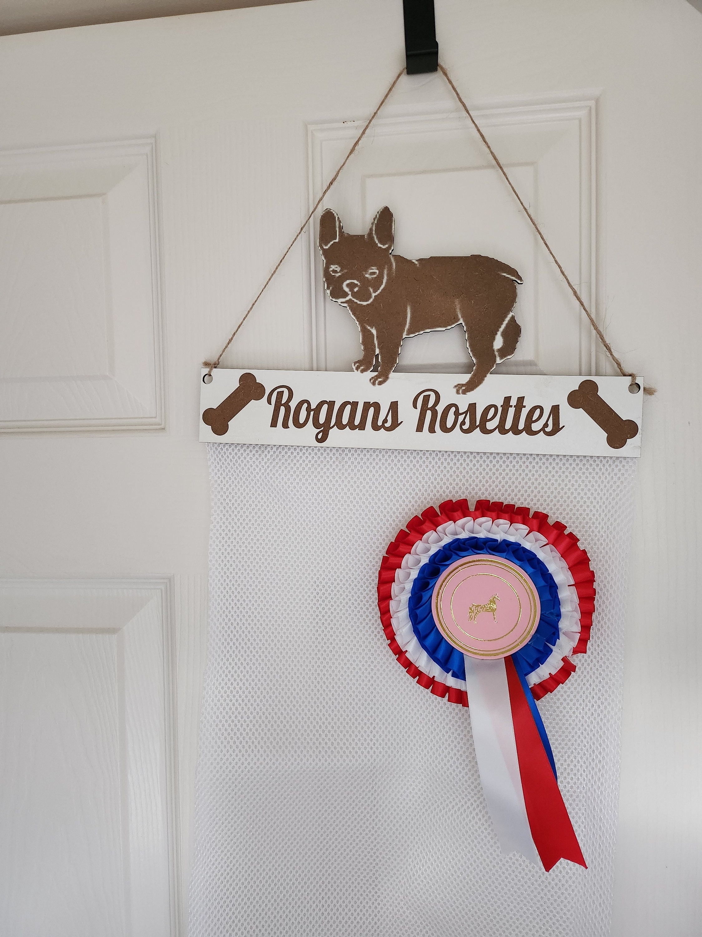 Personalised Rosette Holder - Etsy UK