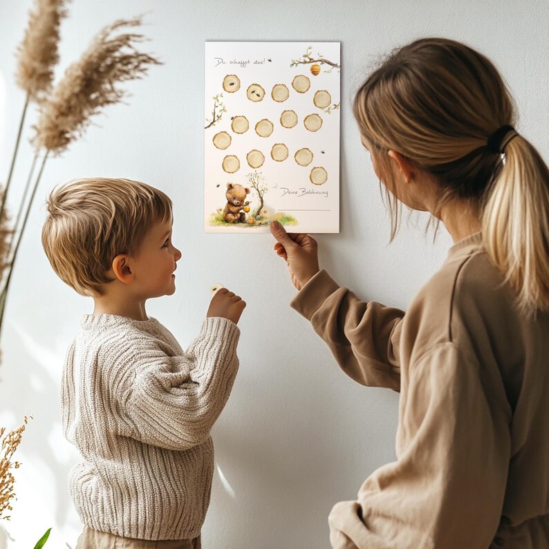 Bear Reward Chart Reward System Reward Plan for Children as a PDF With ...