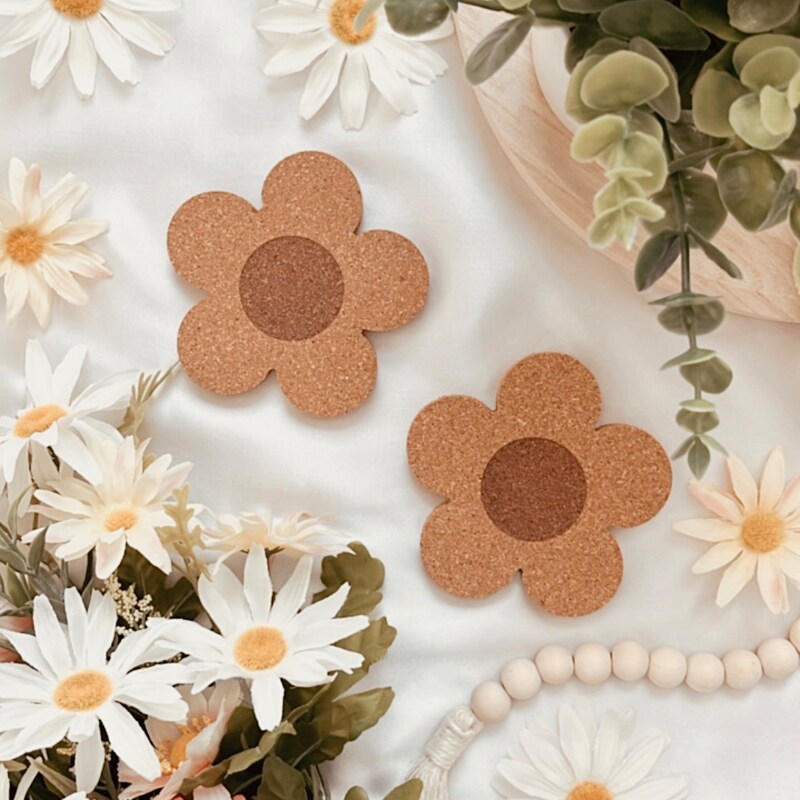 Daisy Coasters - Etsy