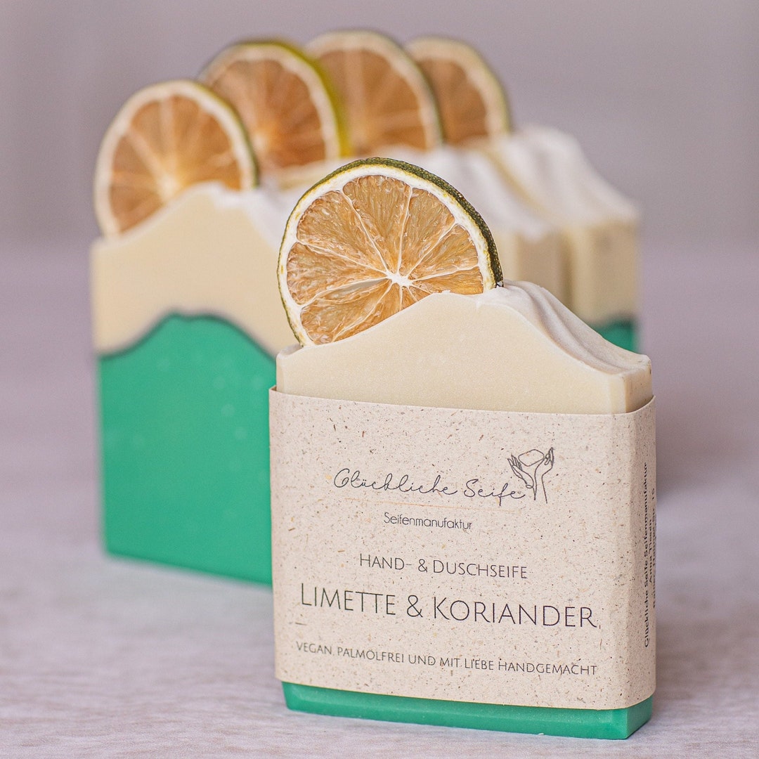 Soap LIME & CORIANDER Made From Vegetable Oils - Etsy