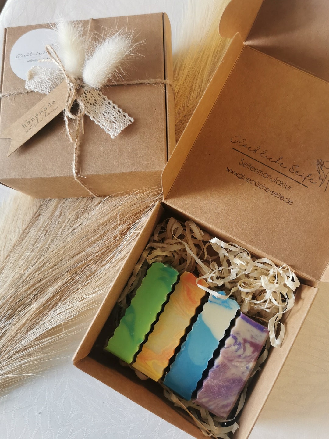 Trial Set With 4 Mini Soaps 140g / Gift Set, Vegan, Soap Bag - Etsy