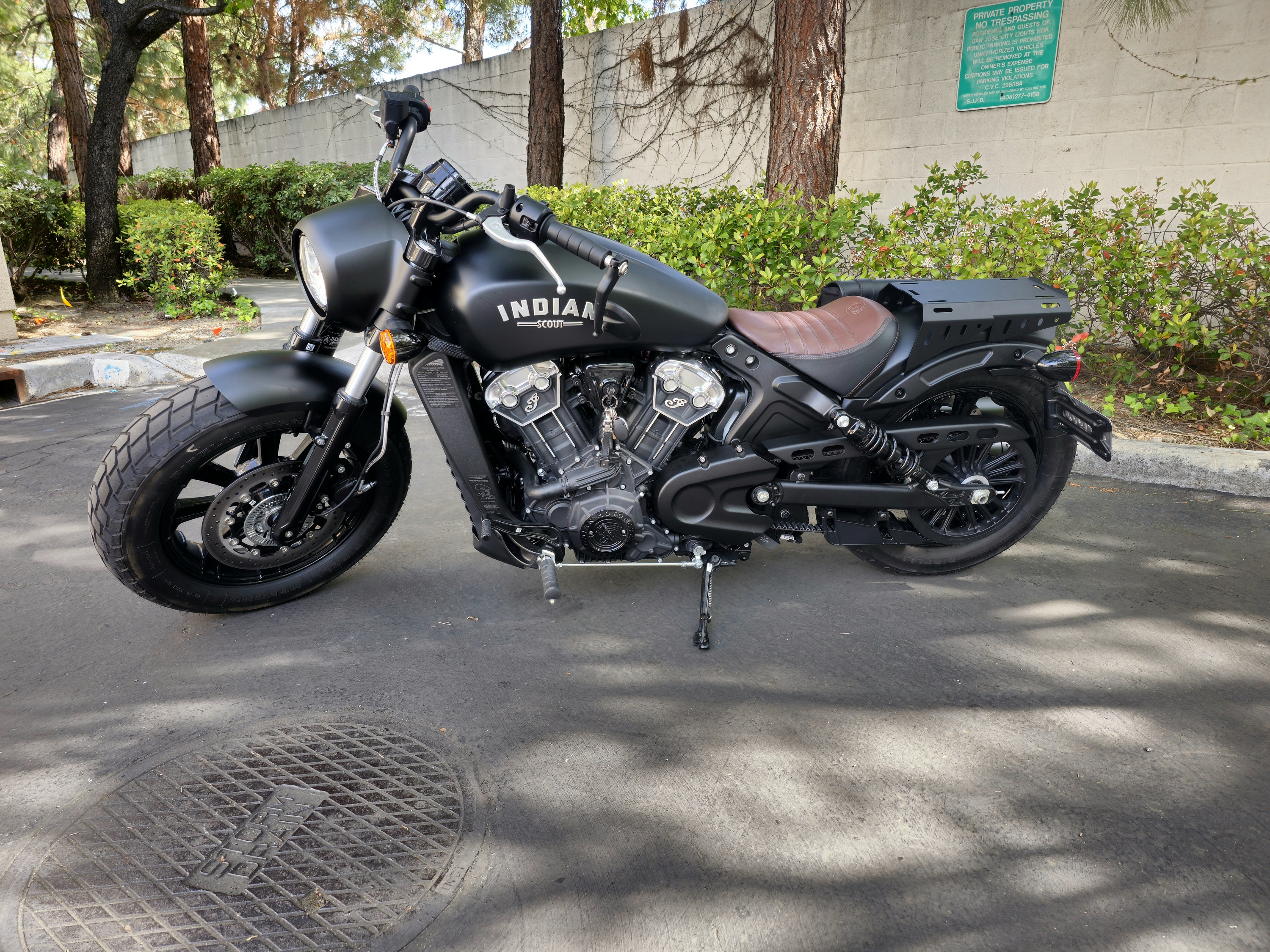 Indian Scout Bobber Luggage Rack Matte Black Powder Coated Steel - Etsy