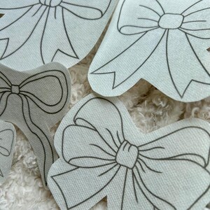 Bow Hand Embroidery Pattern, Stick and Stitch Transfer, Peel and Stick ...