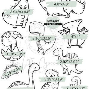 Dinosaur Embroidery Pattern, Dinosaur Stick and Stitch Transfer, Peel ...