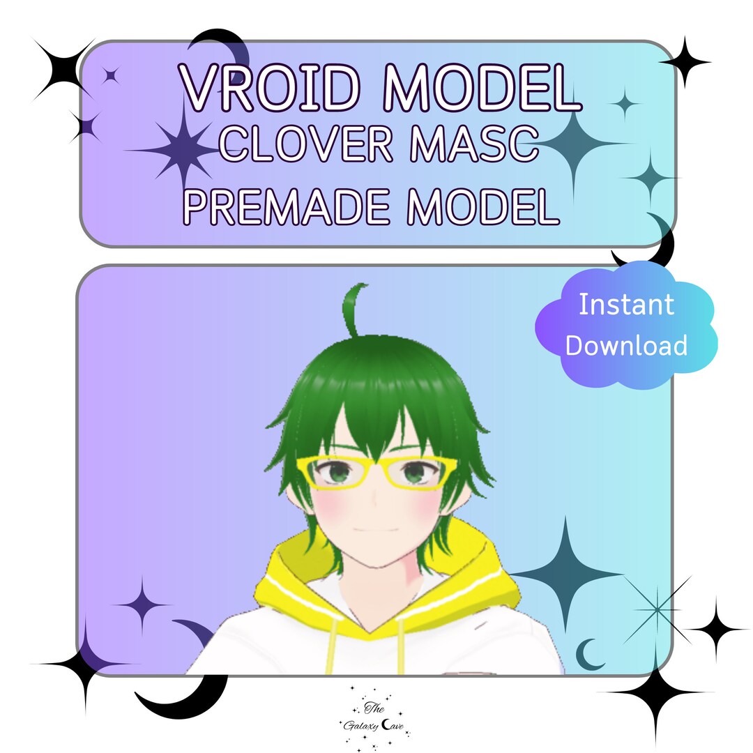 Premade Vroid Model Clover Masc Ready to Use - Etsy