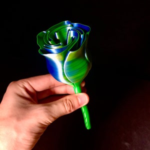 Shiny Iridescent Rose | RAINBOW Multi Color | 3D Printed | Great Gift ...