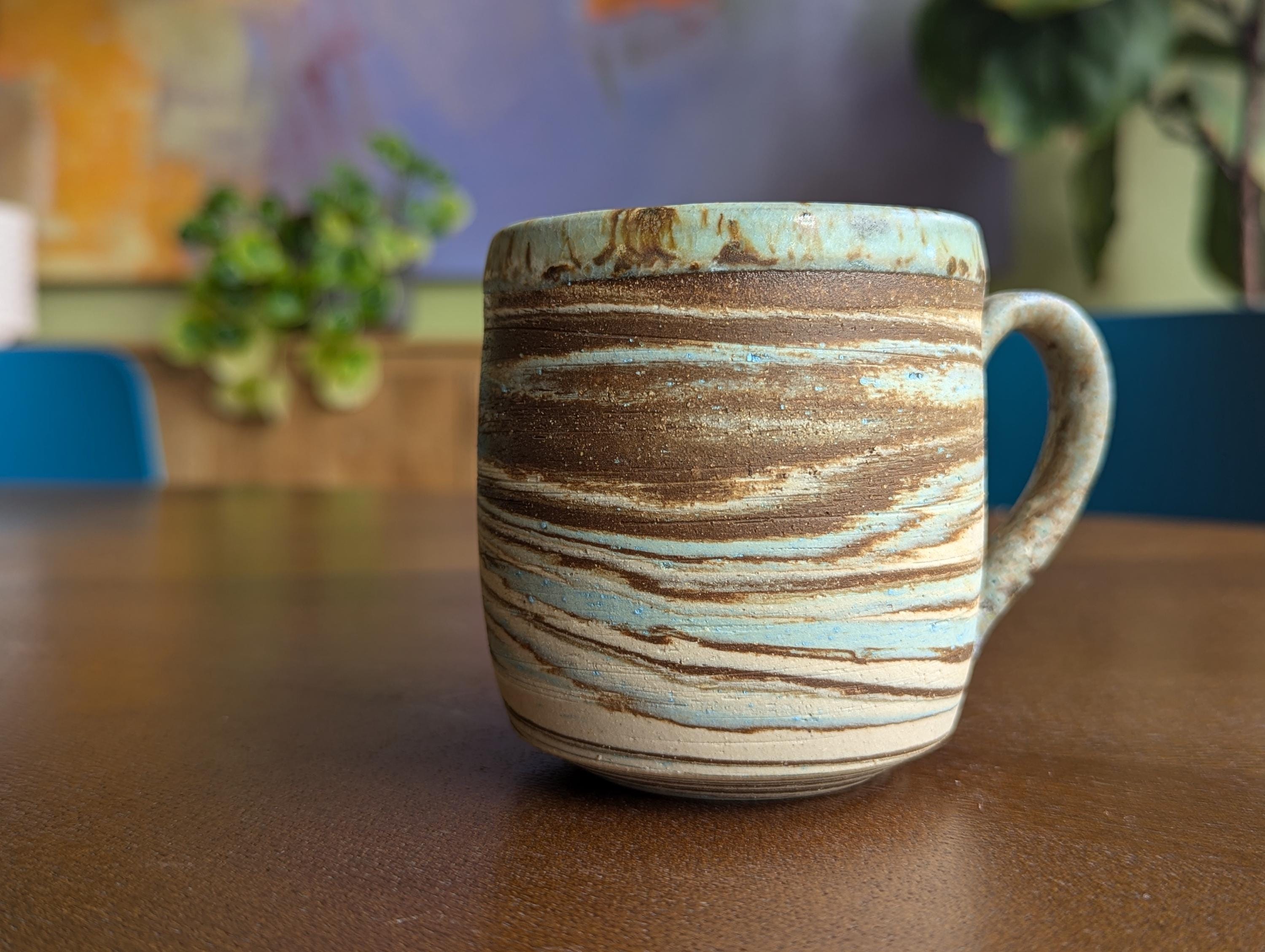 Wheel-thrown Ceramic Handled Cup 9 Oz - Etsy