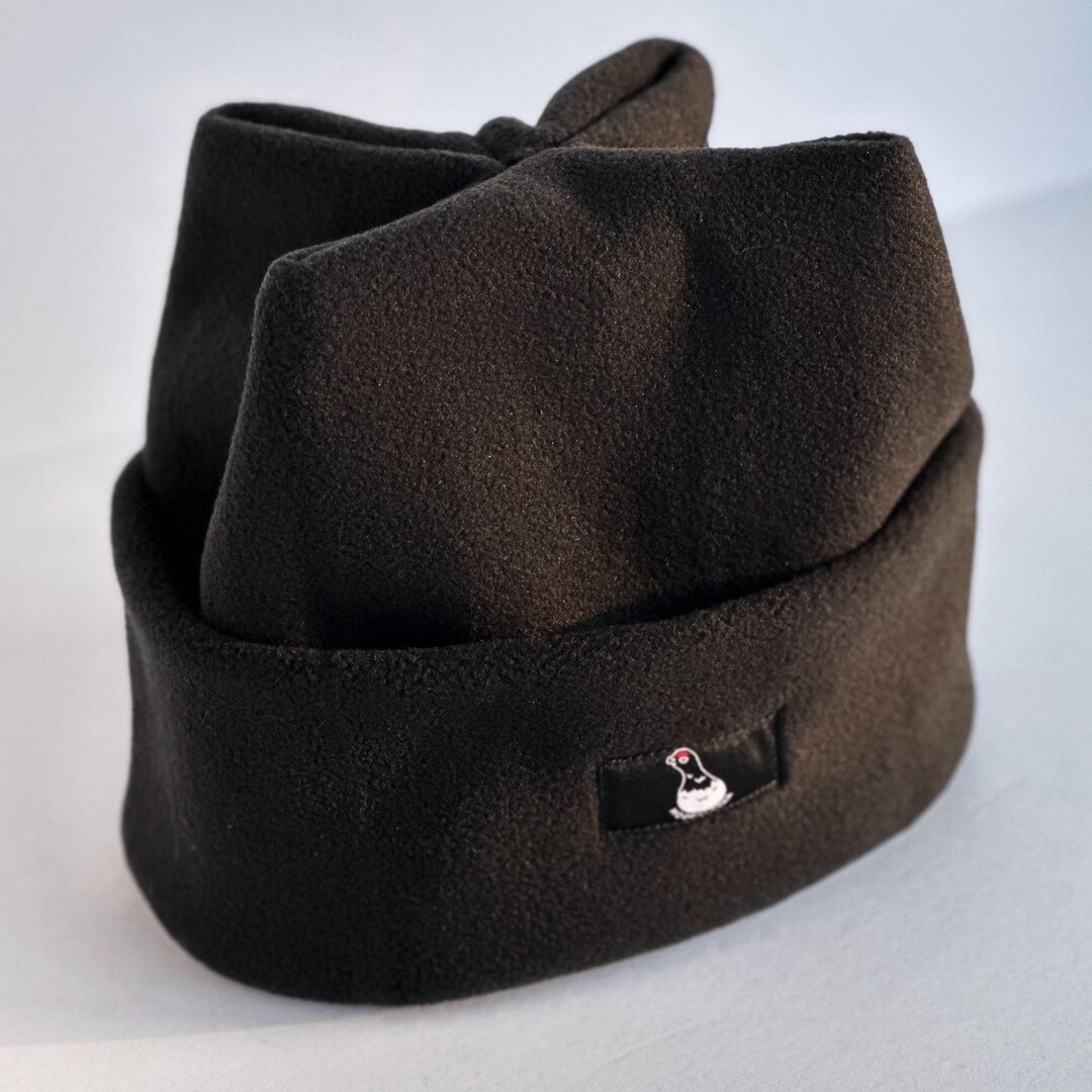 Four Point Fleece Beanie Black Color - Etsy
